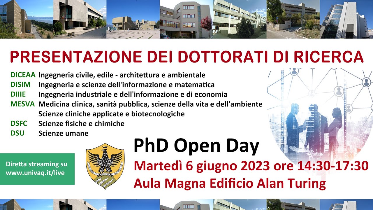 Presentazione Dottorati di Ricerca - 06/06/2023 - YouTube