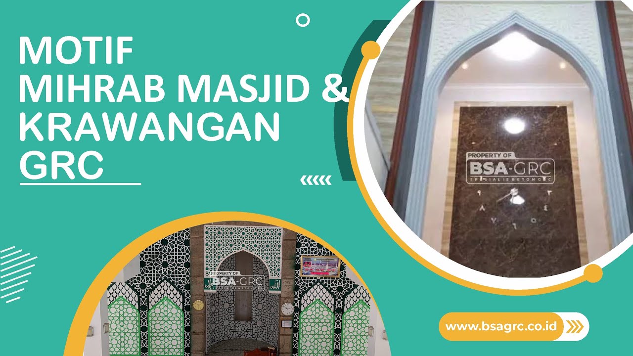 Motif Mihrab Masjid dan Krawangan GRC Yang Sudah Terpasang di Wilayah ...
