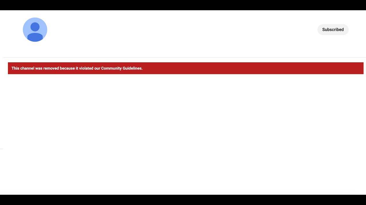 My channel got terminated... - YouTube