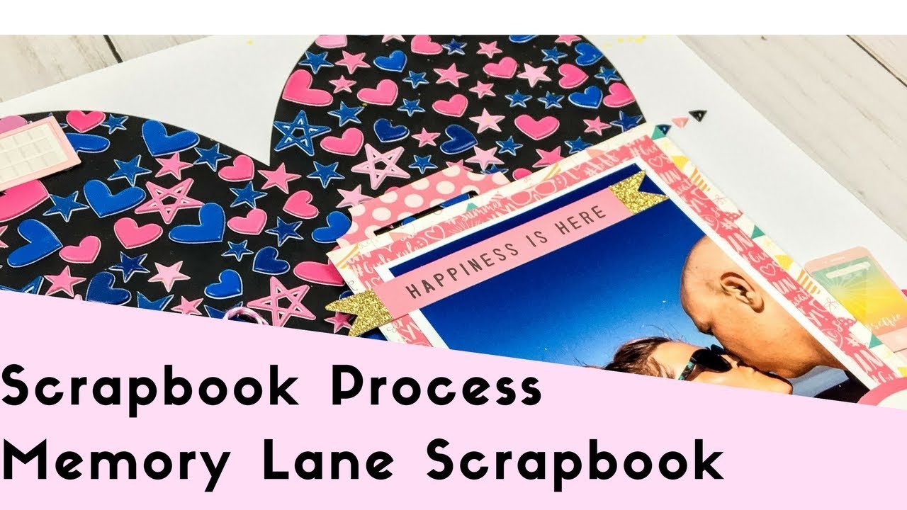 scrapbooking process: memory lane - YouTube