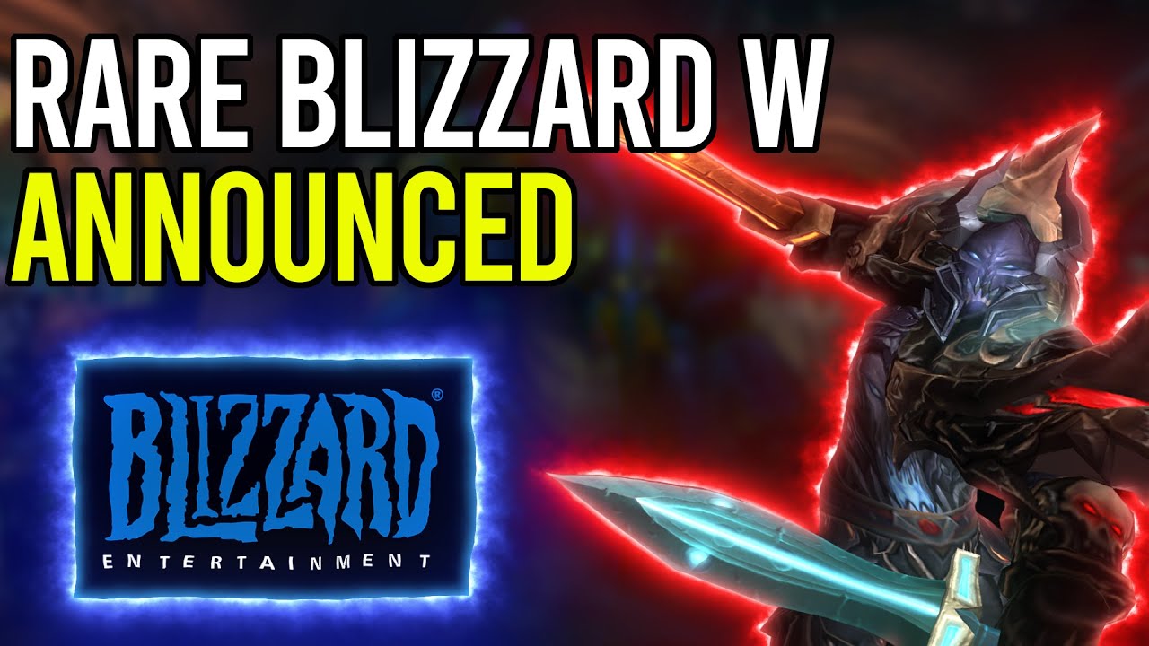 RARE BLIZZARD W ANNOUNCED - YouTube