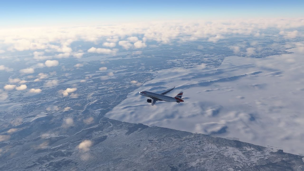 Keflavik Iceland Sunset Landing cockpit+external view | a20N | MSFS ...