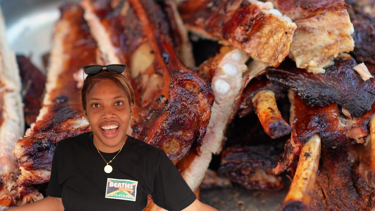 Jamaican Food You HAVE TO EAT!! Duck, Ribs, Pigtail, Chicken, Shrimp ...
