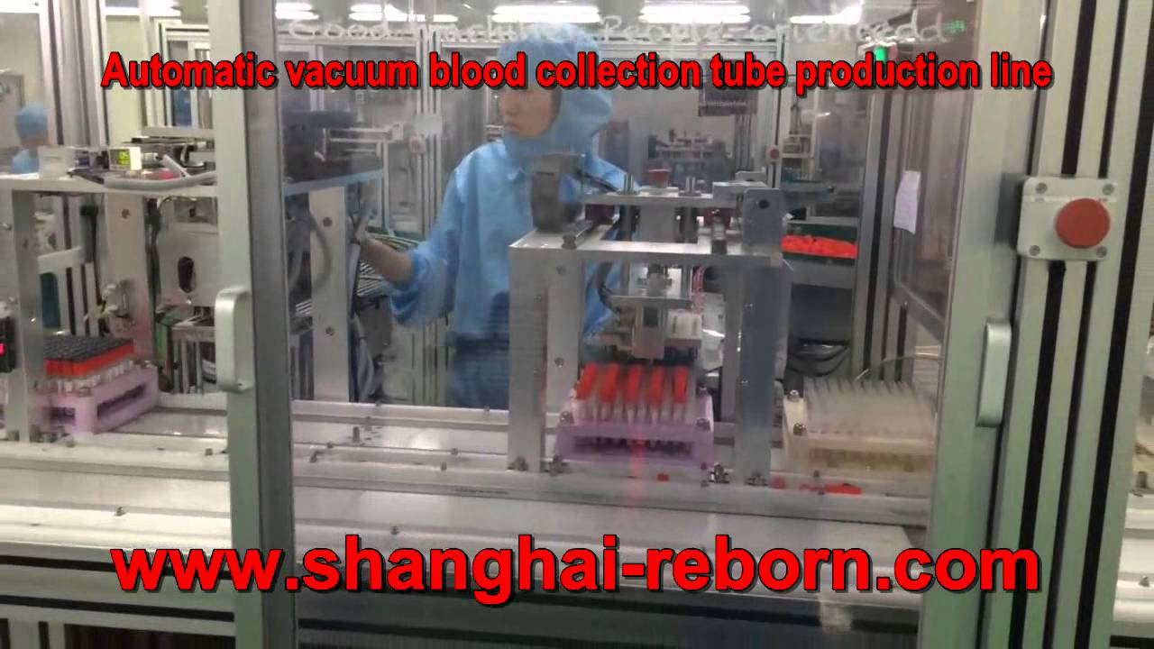 Modular automatic vacuum blood collection tube production line - YouTube