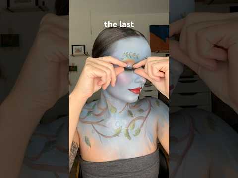 🎨4 hour creative makeup transformation #makeup #bodypaint #bodypainting #makeuptransformation