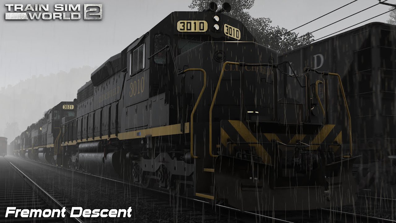 Fremont Descent - Clinchfield Railroad - SD40 - Train Sim World 2 - YouTube