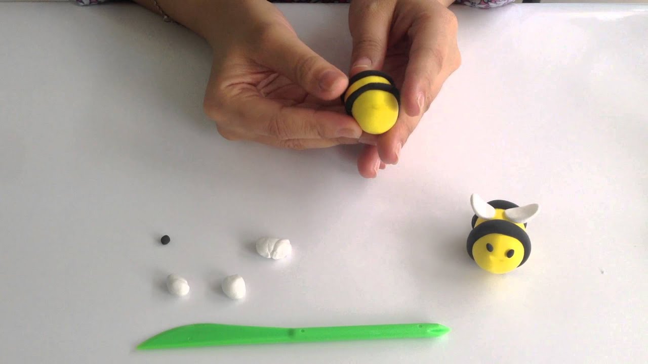 HACER ABEJA CON PLASTILINA - YouTube