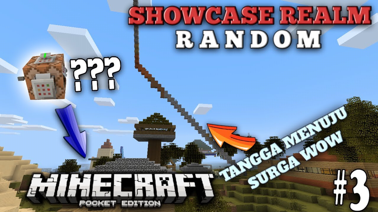 SHOWCASE REALM RANDOM - REALM TERUNIK DAN TERANEH - MINECRAFT POCKET ...