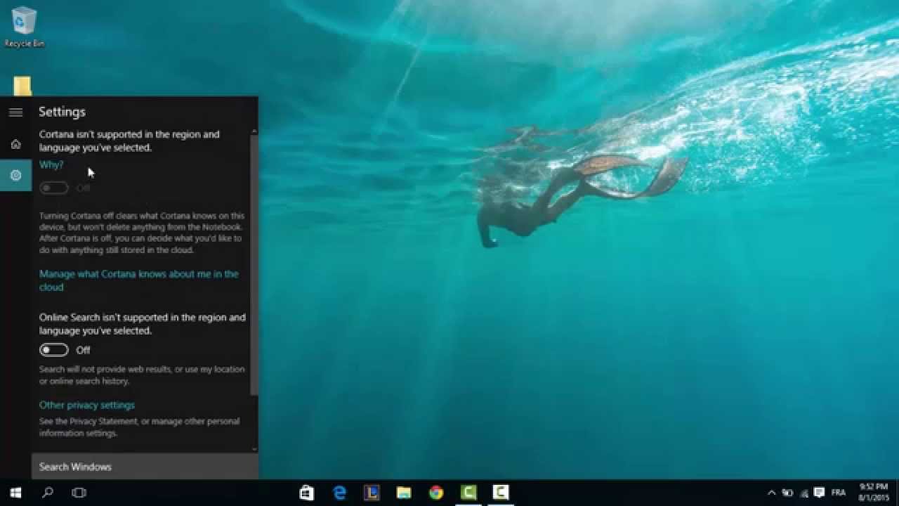 How to activate cortana on Win 10 - YouTube