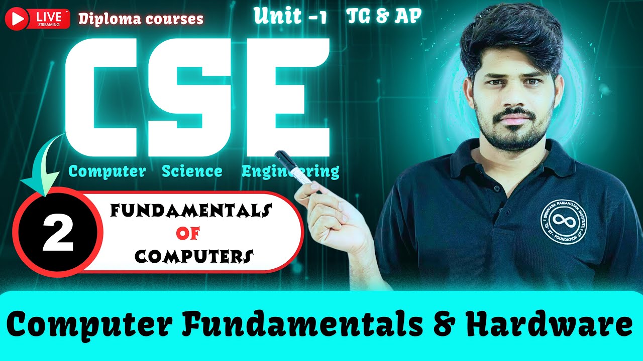 Block diagram of digital Computer | తెలుగులో | CSE | Unit-1 | Day 2 ...