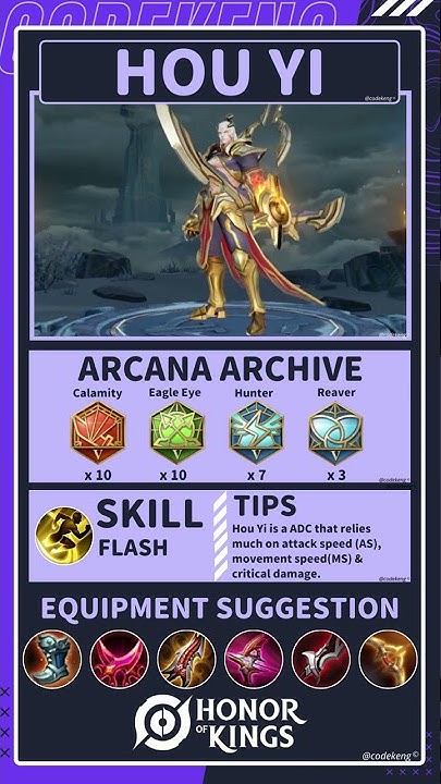 Honor of Kings: Hou Yi Build - YouTube
