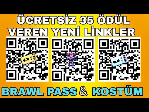 ÇALIŞAN YENİ 35 ÖDÜL LİNKİ ÜCRETSİZ KOSTÜM ve BRAWL PASS | Brawl Stars Bedava Ödül Linkleri