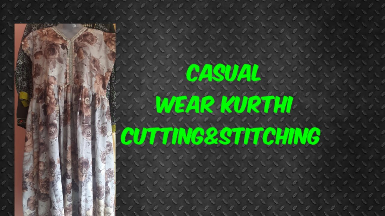 casual wear kurti cutting&stitching #Top cutting&Stitching - YouTube