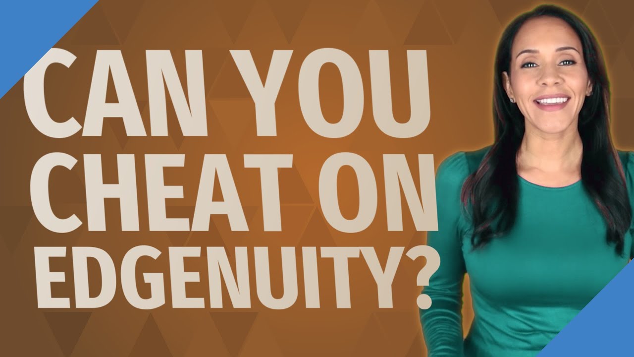 Can you cheat on Edgenuity? - YouTube
