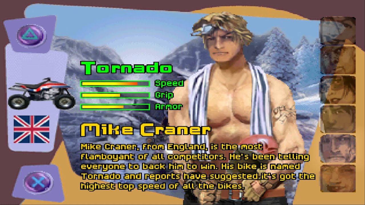 ATV Mania All Characters [PS1] - YouTube