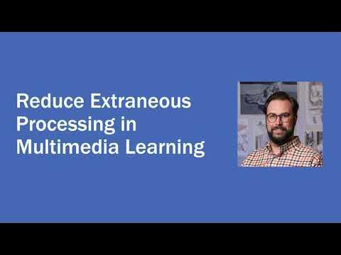 Principles to Reduce Extraneous Processing in Multimedia Learning - YouTube