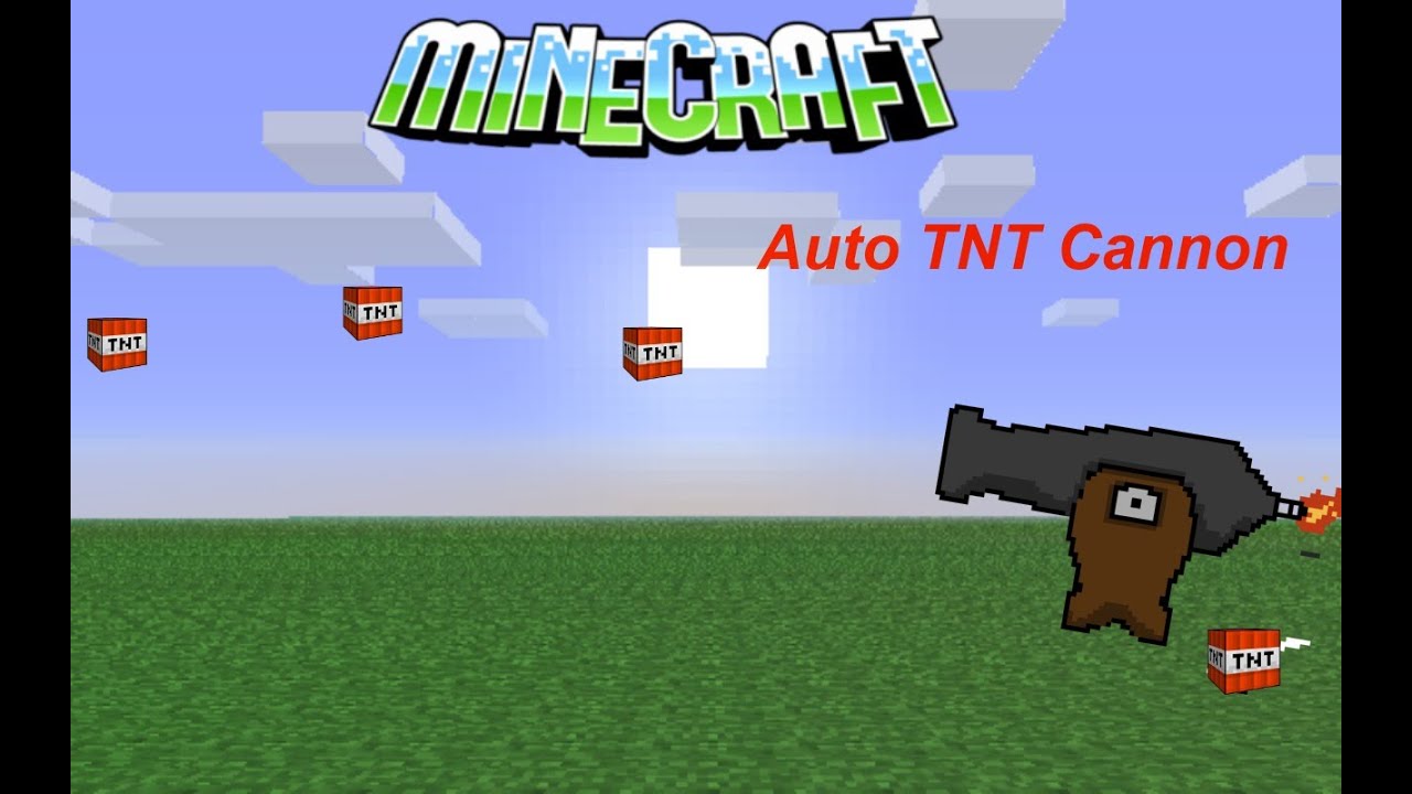 HOW TO MAKE Automatic TNT CANNON MINECRAFT - YouTube
