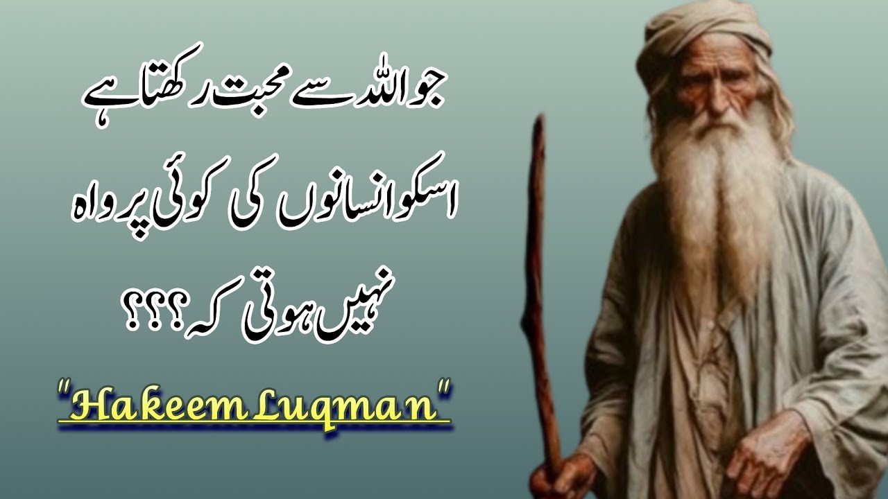 Hakeem Luqman Quotes||Jo Allah s Muhabat rekhta h Usko Insano ki Koi ...