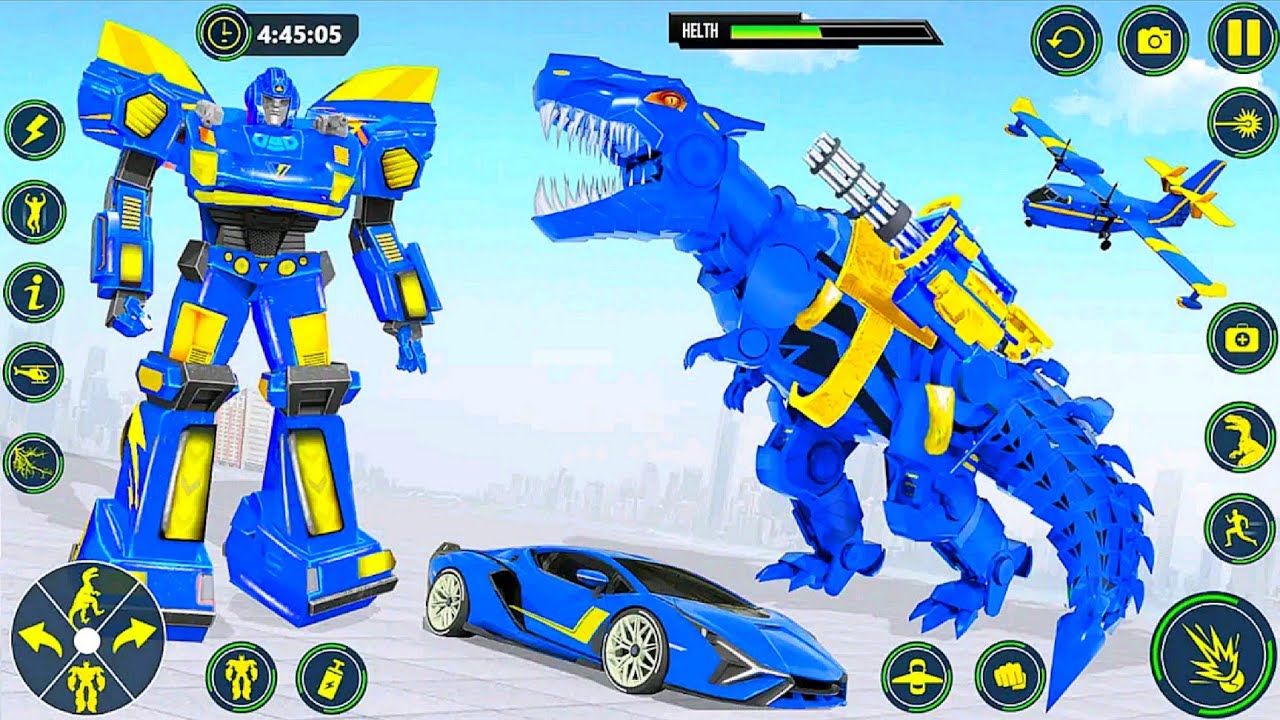 Dino Transformers Robots Car Multiple Transform Game 2024 - YouTube