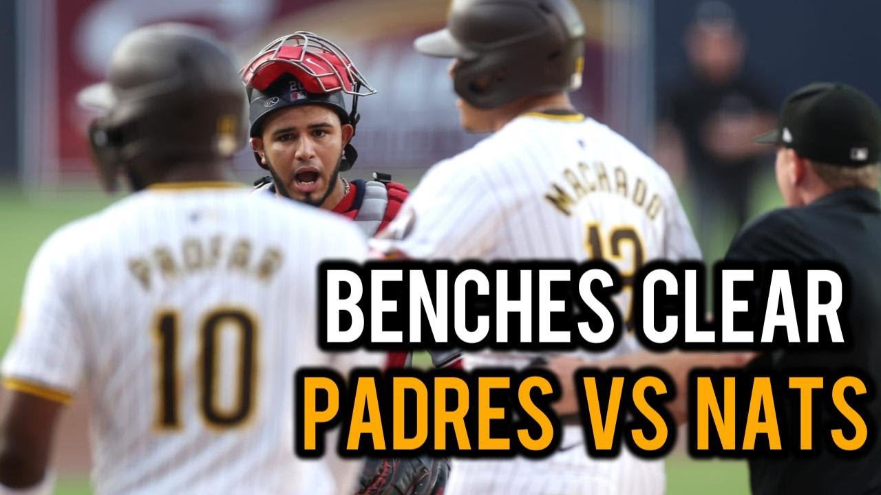 Benches clear in Nat's vs Padres game | Padres make the nationals pay ...