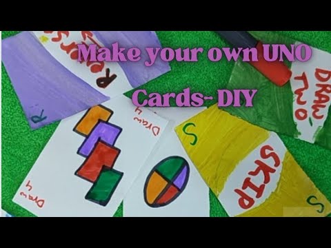 UNO Cards DIY|Home-made UNO Cards,#youtubevideo,#playcards - YouTube