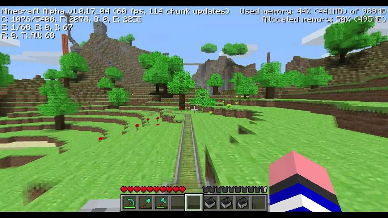 Minecraft Minecart Ride + Reciprocating Water Elevator [1080p] - YouTube
