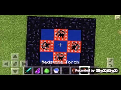 How to make a tnt trampoline in minecraft - YouTube