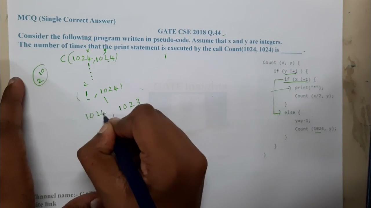 GATE CSE 2018 Q 44 || C PROGRAMMING ||Data Structure || GATE Insights Version: CSE - YouTube