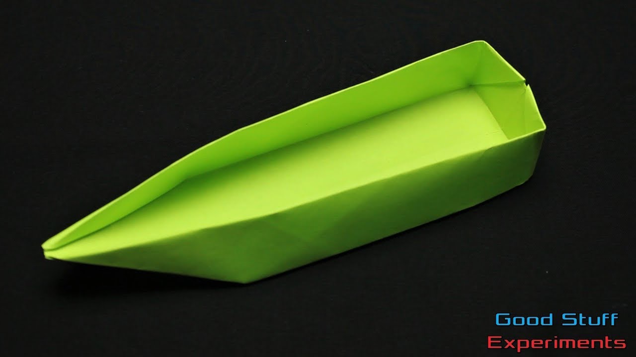 How to Make a Paper Canoe Boat - Origami Boat - YouTube