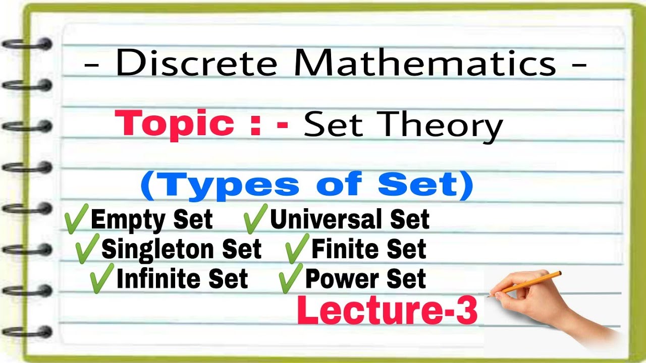 03 |📍types of set | ️empty set | universal set | finite set discrete ...