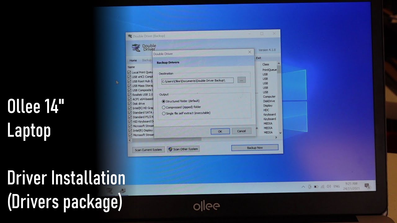 Ollee 14" ML130 Laptop Windows 10 Drivers install - YouTube