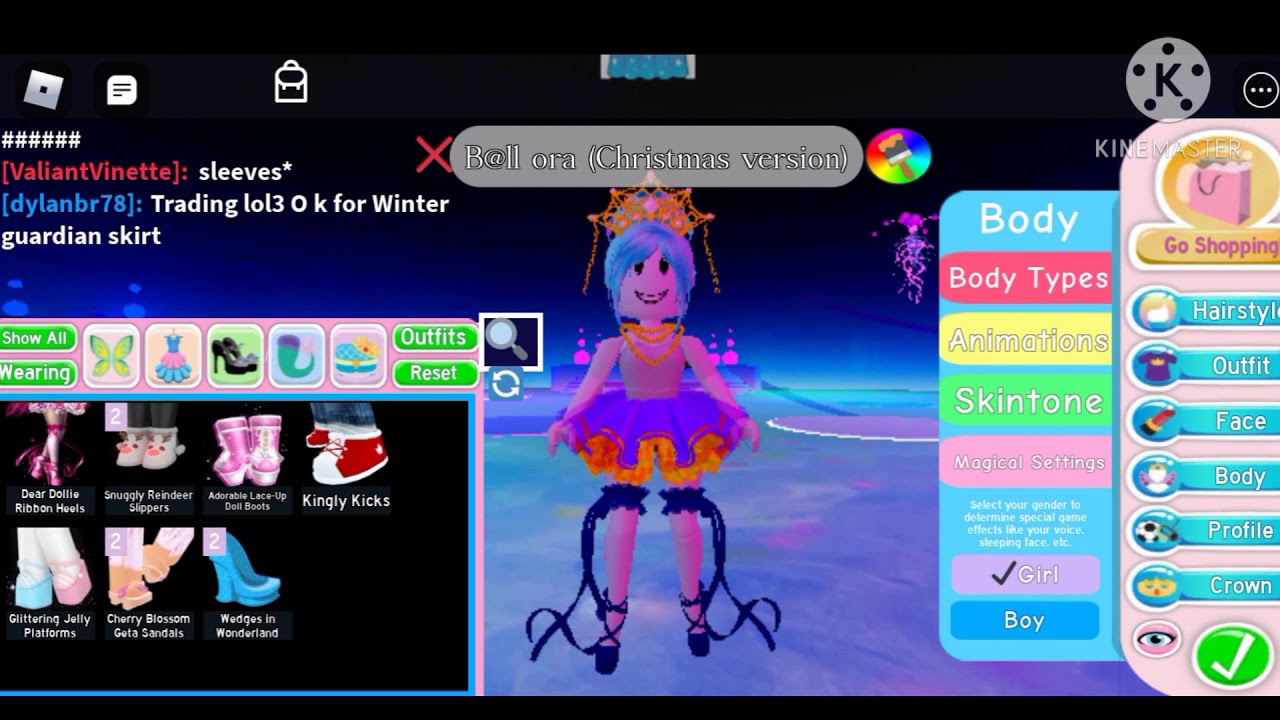 How to make ballora in Roblox Royale high (sorry for the different body ...