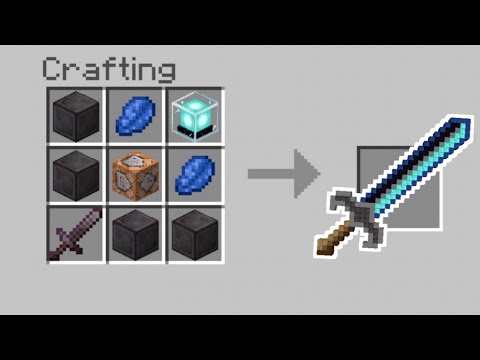 How to make a Super Sword in minecraft - YouTube
