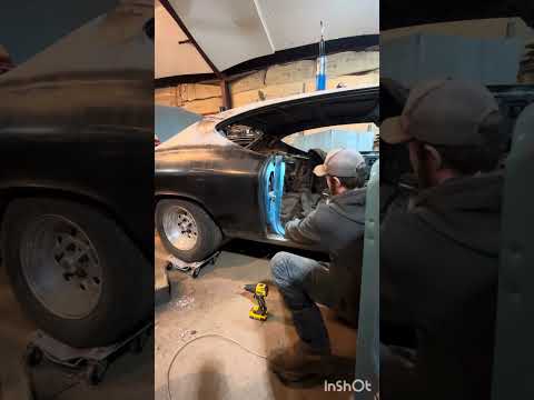 1969 Chevelle quarter panel replacement Part 1 - YouTube