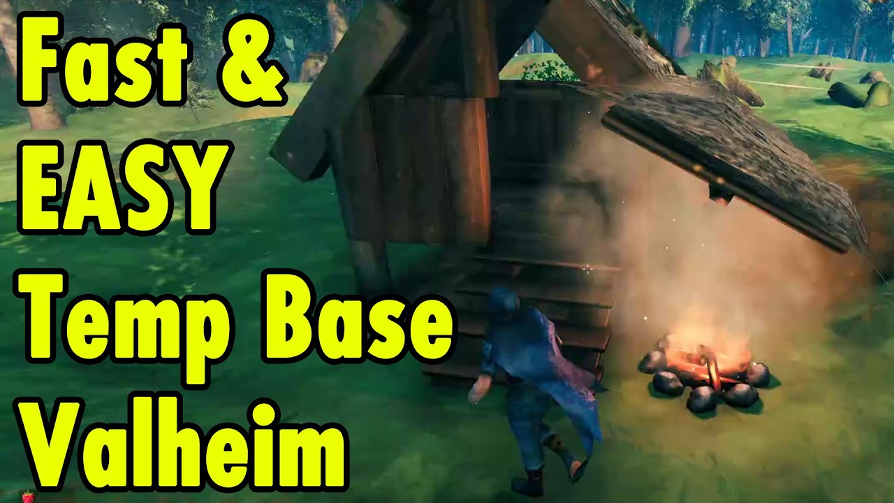 Fast and EASY Temporary Base build in Valheim - YouTube