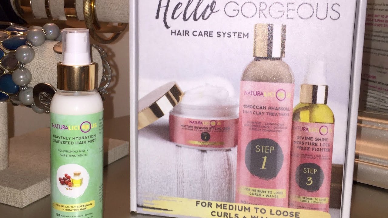 Naturalicious 3 Step Hair Care System: Unboxing & 1st Impresso - YouTube