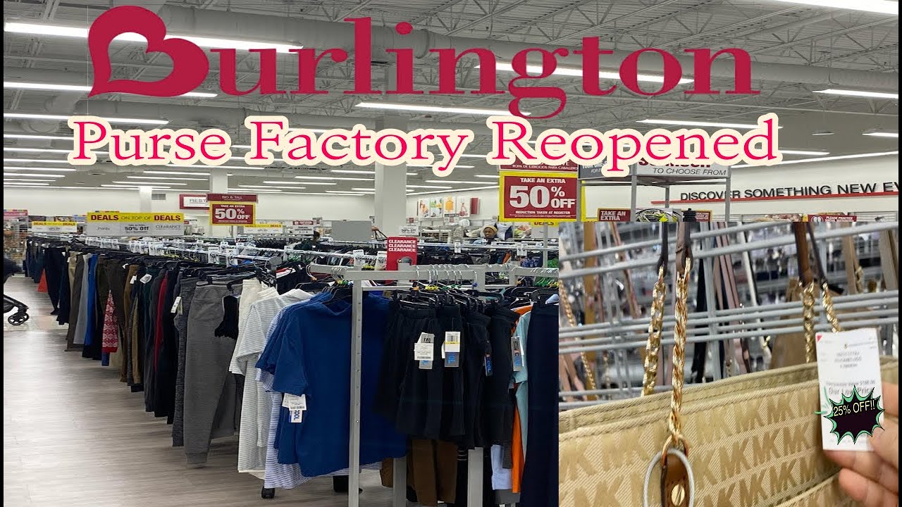 Burlington Purse Factory Reopened And All Purses Are 25% OFF - YouTube