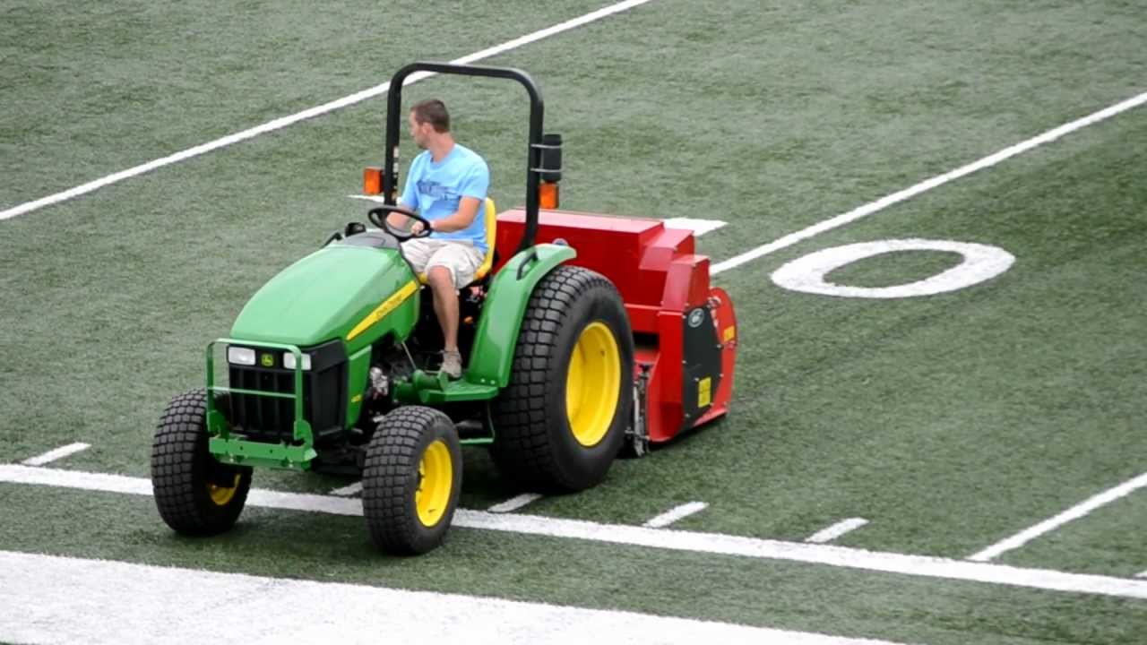 Turf Solutions' Verti-Top Synthetic Turf Groomer - YouTube