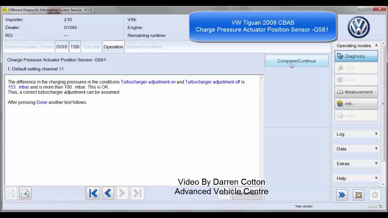 2009 VW TIguan Checking G581 - YouTube