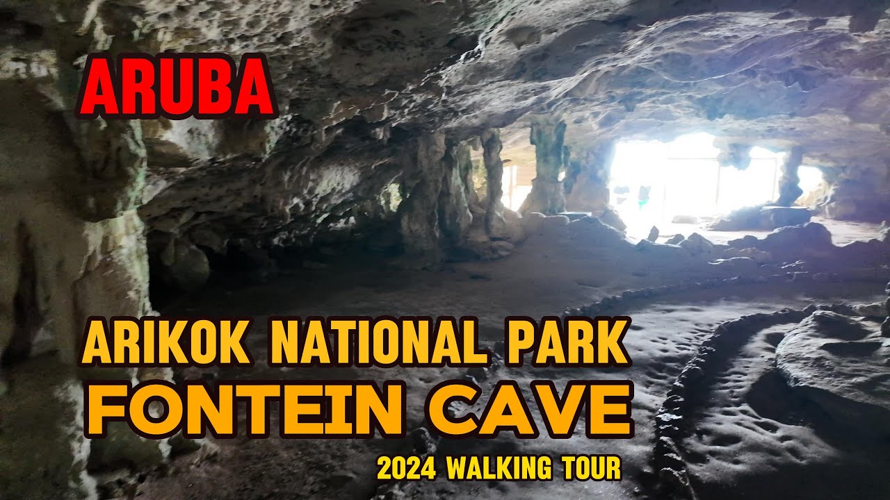 ARUBA Fontein Cave 2024 4k walking tour - YouTube