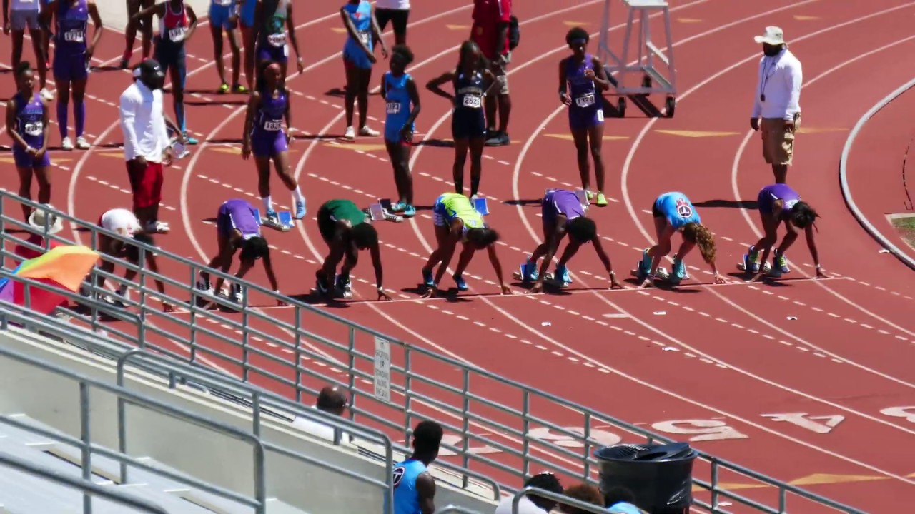 2019 TRACK HOUSTON CHAMPIONSHIP MEET - 13-14 Girls 100 Meter H3 - YouTube