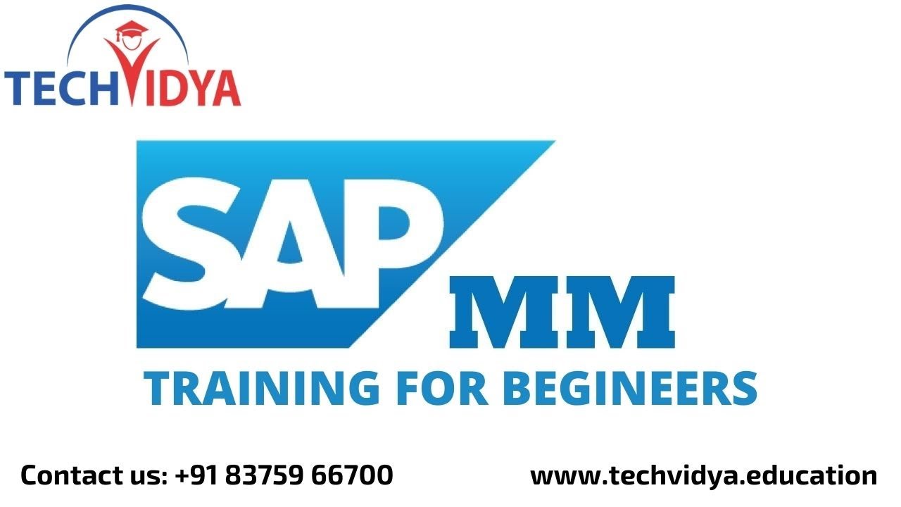 SAP MM Full Tutorial for beginners | SAP MM online training | TechVidya ...