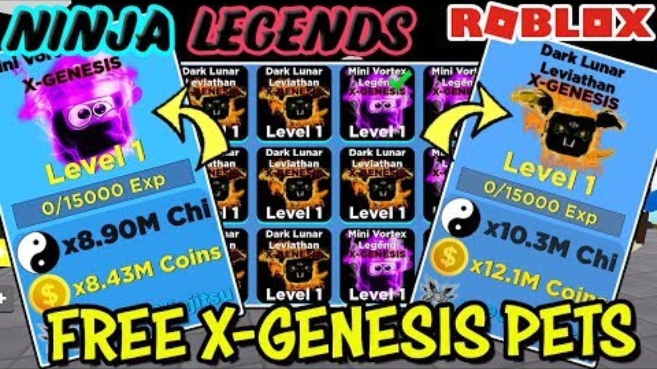 🔴 Roblox ⚔️NEW PACK! ⚡Ninja Legends | 🔴 live 🔴 | Free X-Genesis Pet ...
