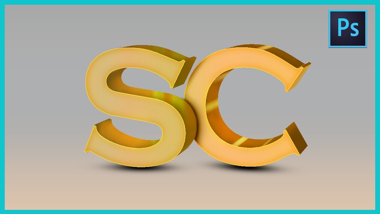 [ Photoshop Tutorial ] 3D GOLDEN Text Effect in Photoshop CC 2021 - YouTube