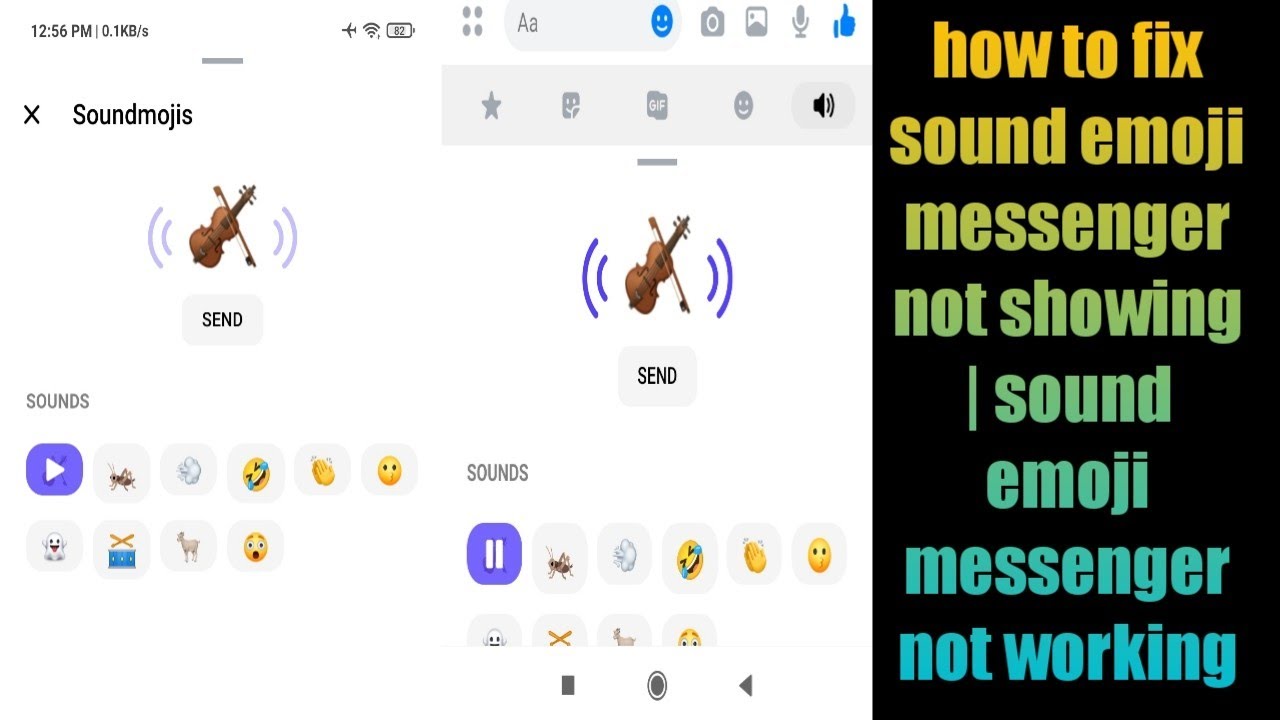 how to fix sound emoji messenger not showing | sound emoji messenger ...