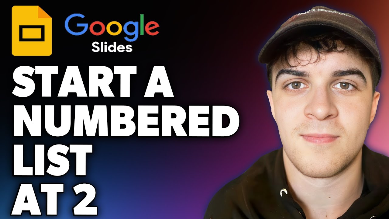How to Start a Numbered List at 2 in Google Slides (Full 2024 Guide ...