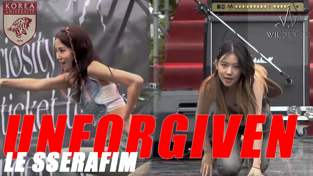 [ 2023 고려대학교 석탑대동제 KURIOSITY ] LE SSERAFIM(르세라핌) - UNFORGIVEN - YouTube