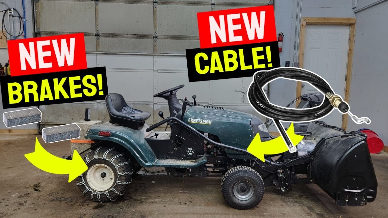 Craftsman 917 Snowblower Repairs: Lift Cable & Brake Pads - YouTube