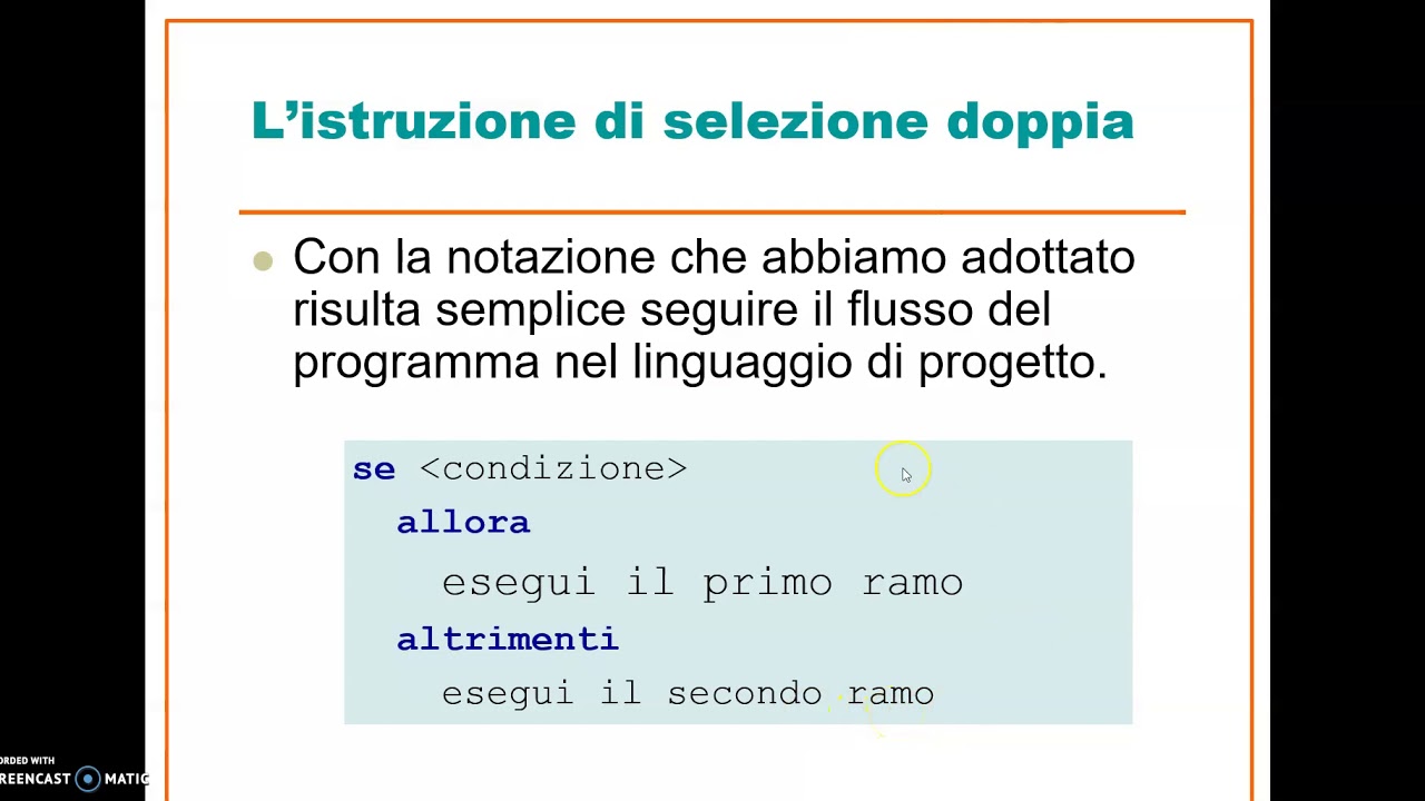 Lezione 4 Istruzione di selezione - YouTube