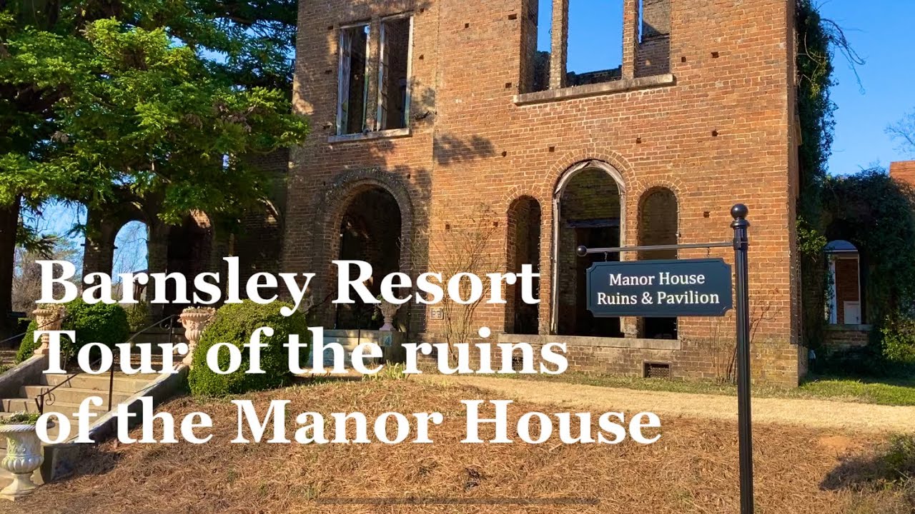 Tour of the ruins of the Manor House at Barnsley Resort - YouTube